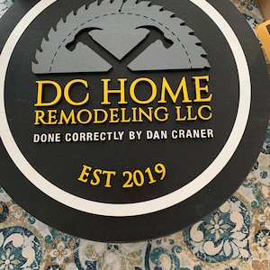 Custom Shop Sign, Shop Wall Sign, Round Customized Logo Sign, Your Logo ...