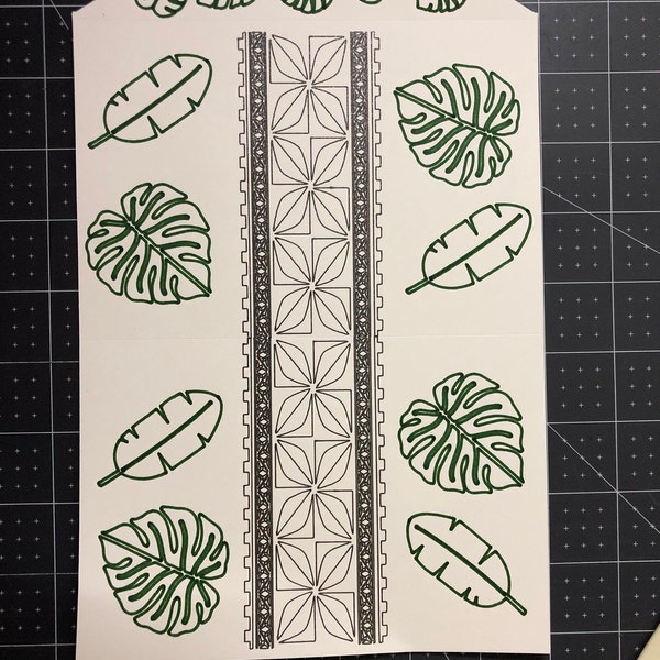 Polynesian Stencil | Tongan Cake Stencil, Tongan Cake Stencil, Tokelau ...