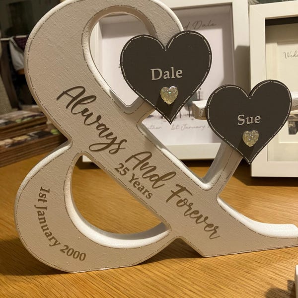 20 Years Together Sign, 20th Anniversary Gift for Parents Anniversary ...