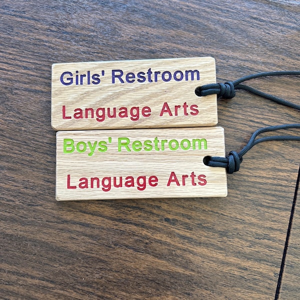 School Hall Passes Restroom Nurse Library Pases Escuela Pasillo Baño ...