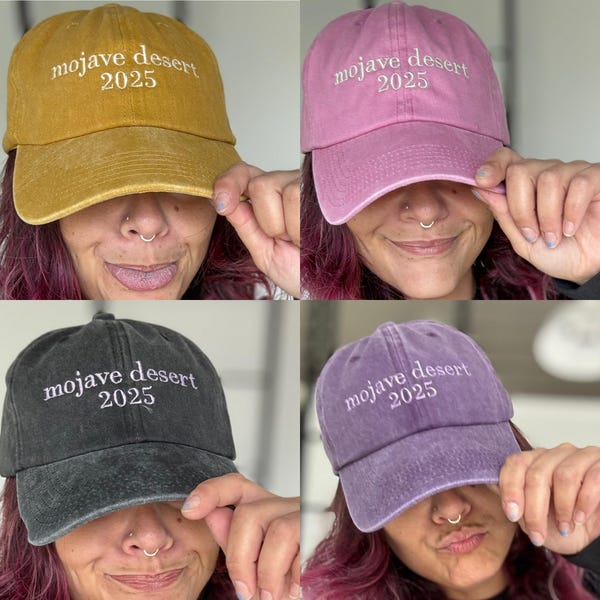 Custom Text Embroidered Hat, Personalized Cap, Vintage Baseball Hat ...