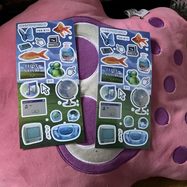 Kaomoji Sticker Sheet - Etsy