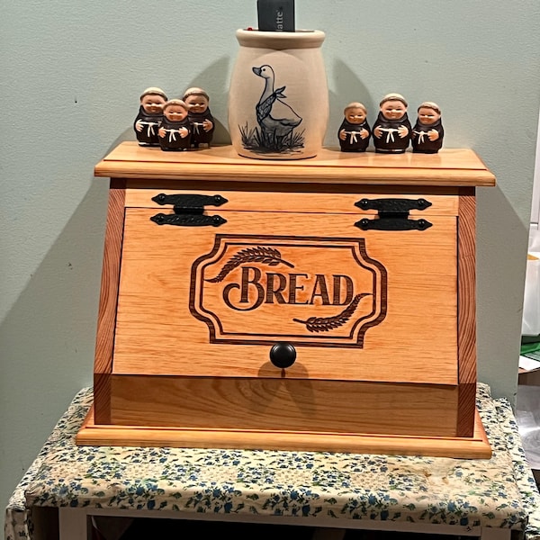 Wooden Bread Box, Personalize With Own Saying, Customize With Stain - Etsy