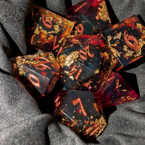 Dark Matter custom Paint Purple and Black Handmade Sharp Edge Resin ...