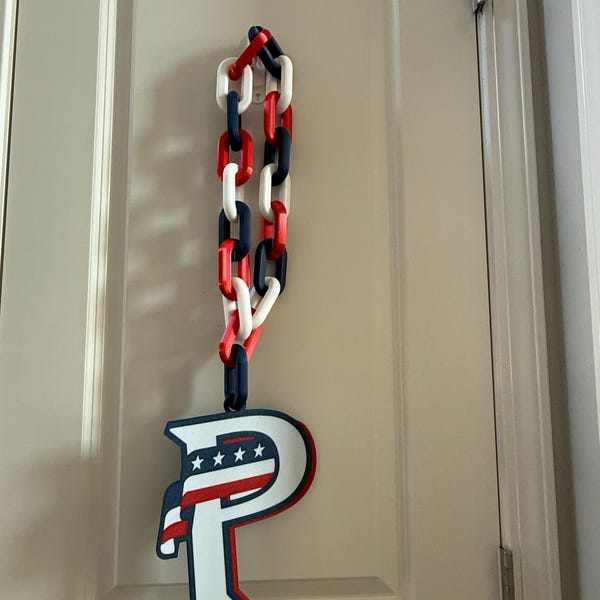 Custom Fan Chain Giant Logo Necklace Sports Homerun Turnover Jumbo ...