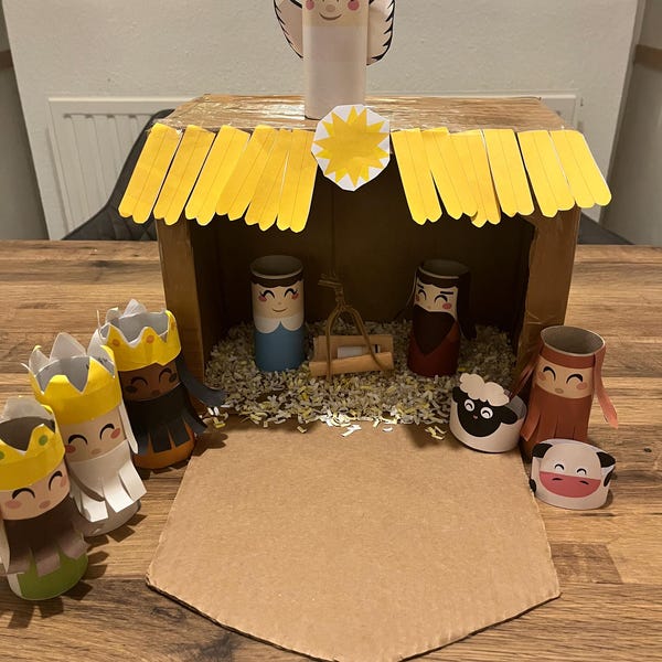 DIY Nativity Scene - Printable Toilet Paper Roll Templates - Etsy