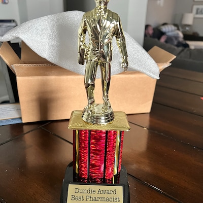 The Dundie Award the Office TV Show Dundie Award Trophy - Etsy