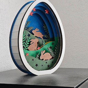 Easter Rabbit and Dxf Easter Svg Plywood Digital Download Easter Dxf ...