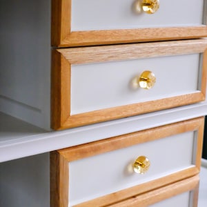 Square Honey Knobs With Dried Grass Transparent Handles Fit - Etsy