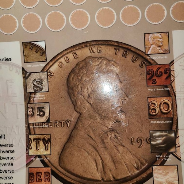 U.S. Lincoln Penny Hunting & Collecting Coin Roll Sorting Mat - Etsy