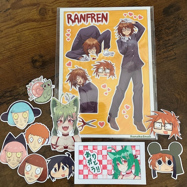 Ranfren Stickers Chibi Laminated Stickers - Etsy