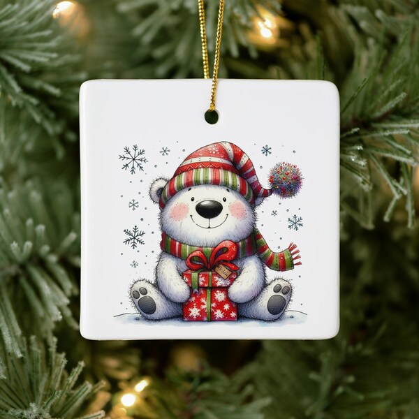 Christmas Polar Bear Clipart, 27 Pngs/jpgs, Whimsical Bear Images ...