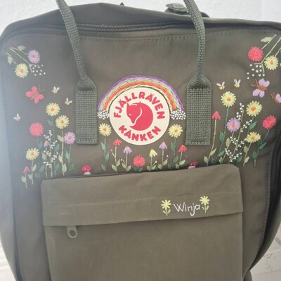 Fjallraven Kanken No. 1 Backpack Custom Hand Embroidery/customized ...