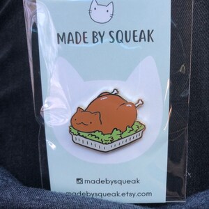 Thanksgiving Turkey Cat Enamel Pin - Etsy