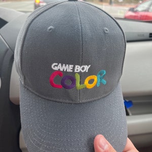 Nintendo Gameboy Colour Embroidered Baseball Cap Gamer Gaming Retro ...