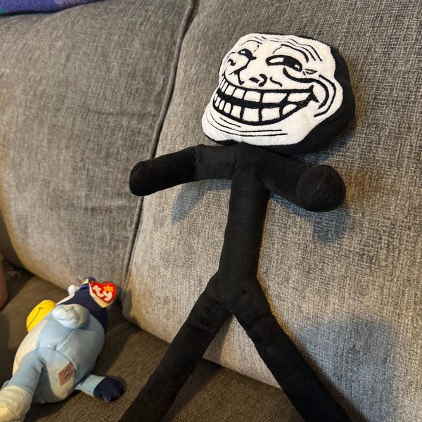 Trollface 15,7” (40 Cm) Plush Toy Troll Face Meme Internet Trolls and ...