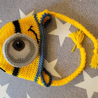 3-D Minion Ear Flap Hat Pattern - Etsy