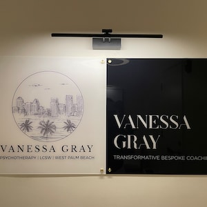 Custom Square Acrylic Business Logo Sign Custom Logo Sign for Business ...