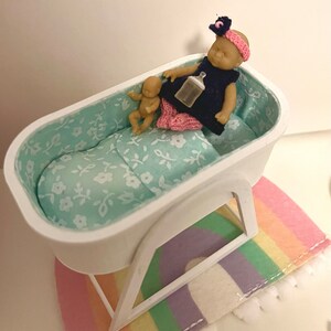 Dolls House 1/12th Scale Miniature Baby With Moving Head and Limbs New ...