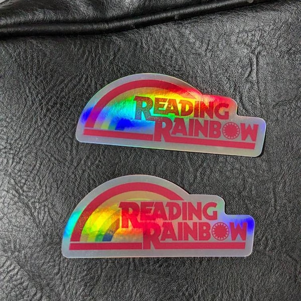 Reading Rainbow HOLOGRAPHIC Sticker Eighties Vintage Logo Sticker for ...