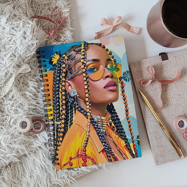 Hardcover Journal Front and Back Mockup Drag and Drop Planner Canva ...