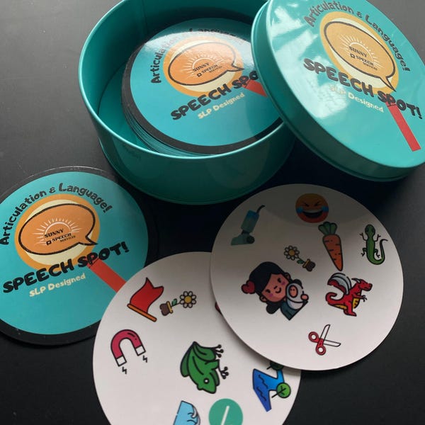 Speech Spot Card Game (articulation and Language) - Etsy