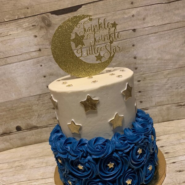 Twinkle Twinkle Little Star Cake Topper, Star Cake Topper, Twinkle ...