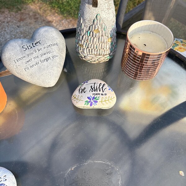 Be Still Painted Rock, Be Still Rock, Be Still and Know That I Am God ...