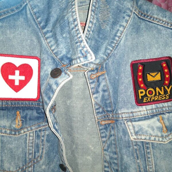 Mouthwashing Embroidered Patches, Pony Express Embroidered Patch, Anya ...