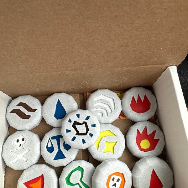 MTG Mana Coasters - Magic the Gathering - 3D Printed MTG Coasters With ...