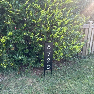 Welcome Home Yard Sign/4h Numbers/vertical/sign on Stakes/address ...
