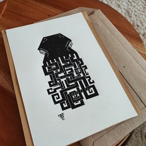 Plant and Animal Cell Original Linocut // Biology Linoprint - Etsy