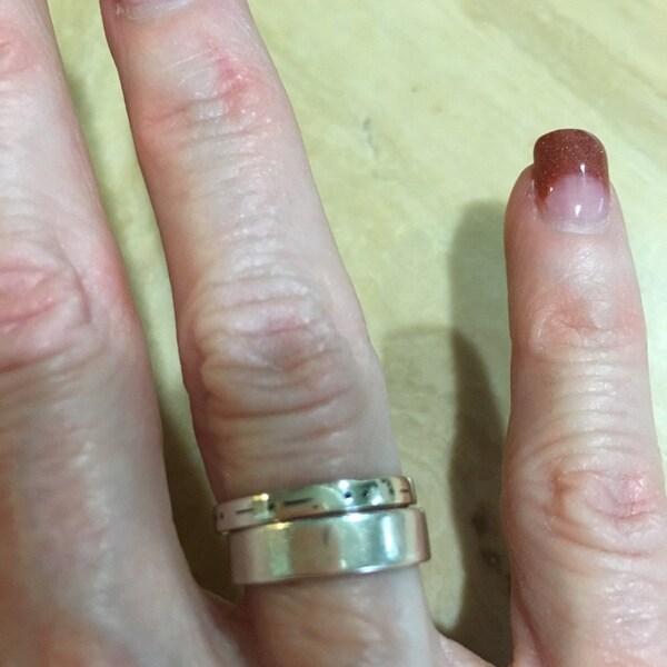 Morse Code Ring Personalized - Hand Stamped Initial Ring - Monogram ...