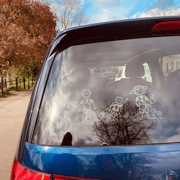 MY CAR STICK_FAMILY | Car Window Bumper Vinyl Decal Sticker, Any Colour ...