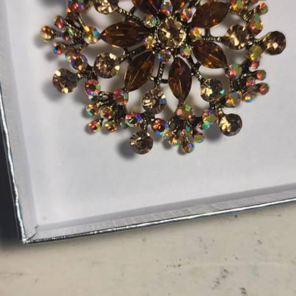 Crystal Rhinestone Brooch - Etsy