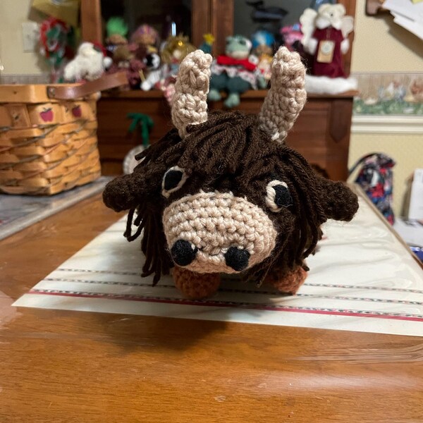 Highland Cow Crochet Pattern - Amigurumi Cow Pattern - Digital Download ...