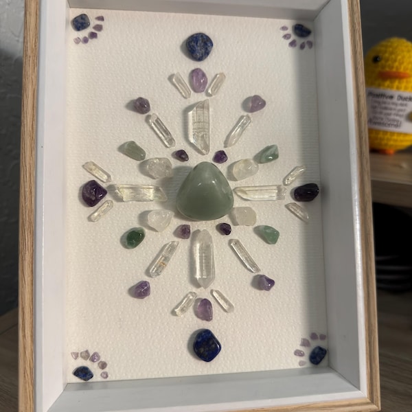 Customized Birth Date Healing Gemstone Crystal Mandala Balance Energy ...