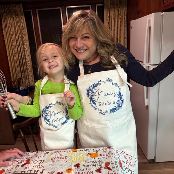 Mama Head Chef Apron Sous Chef Kids Apron With Pocket Matching Head ...