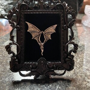 Death Head Moth in Baroque Frame Macabre Faux Taxidermy | Etsy