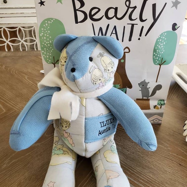 Memory Bear With Voice Recorded, Memory Bear, Keepsake, Stuffed Animal ...