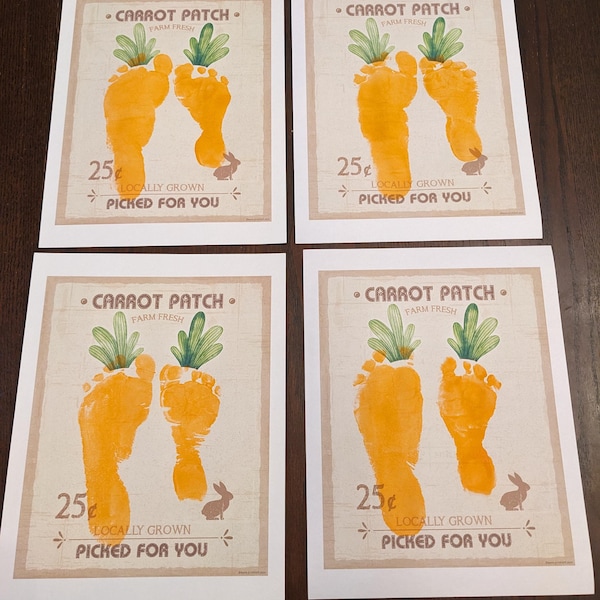 Farm Sign Corn / Footprint Feet Foot Handprint Art Craft / Kids Baby ...