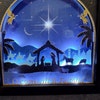 3D Nativity Scene Shadow Box, Christmas Shadow Box SVG, Christmas ...