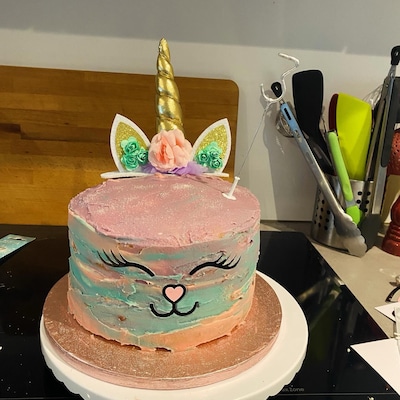 Cat Face Cake Topper, Cat Face Set, Cat Face Cake Decoration, Cake ...