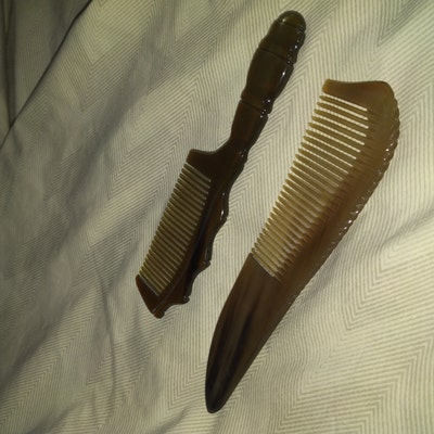 Vintage Copper Travel Comb, Floral Design Antique Unique Rare, VTG Comb ...