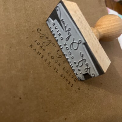 Best Rated Address Stamp Custom Rubber Address Stamp - Etsy