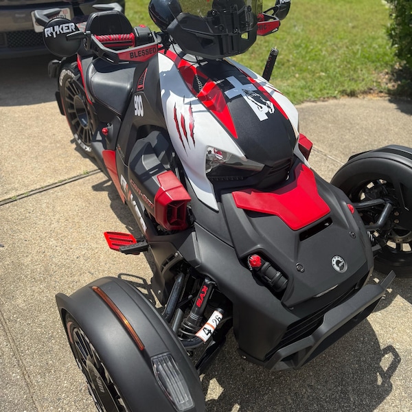 Racing Stripes Ryker Motorcycle Custom Vinyl Decal Personalize Your ...