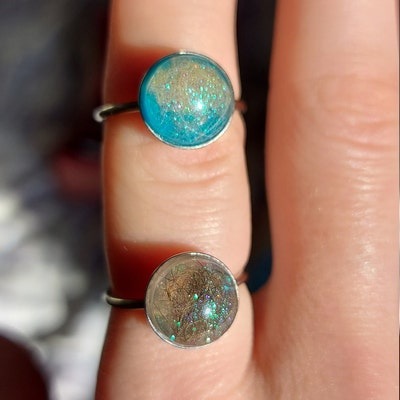 10/50pcs DEEP Round Edged Open Stainless Steel Bezel Cup Ring Blank ...