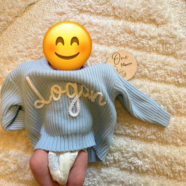 Personalized Hand Embroidered Halloween Kid Sweater, Kid Halloween ...