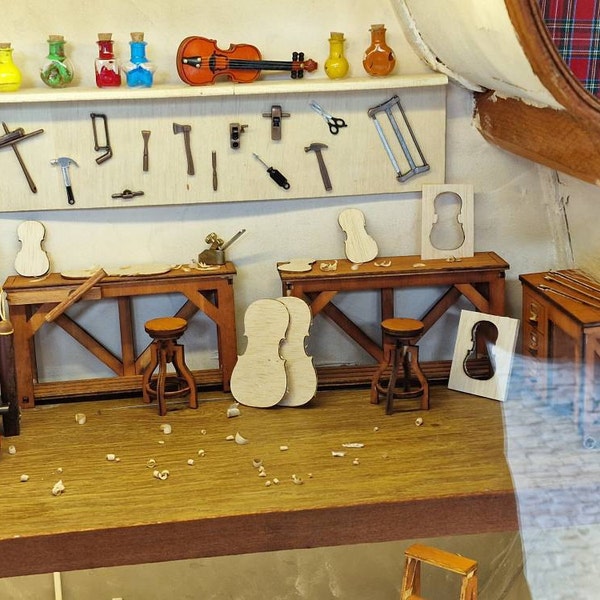 Outdoor Garden Furniture Kit 5 Pieces 1:12 Scale Miniature DIY KIT ...