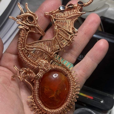 Wire Wrap Tutorial, Wire Wrapping Tutorial, Pattern by Wirearttutorials: Dragon Pendant, DIY ...